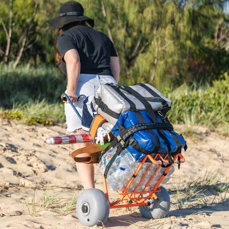 Wheeleez™ Beach Cart Folding Mini Orange - Wheeleez, Inc. | Wheeleez ...